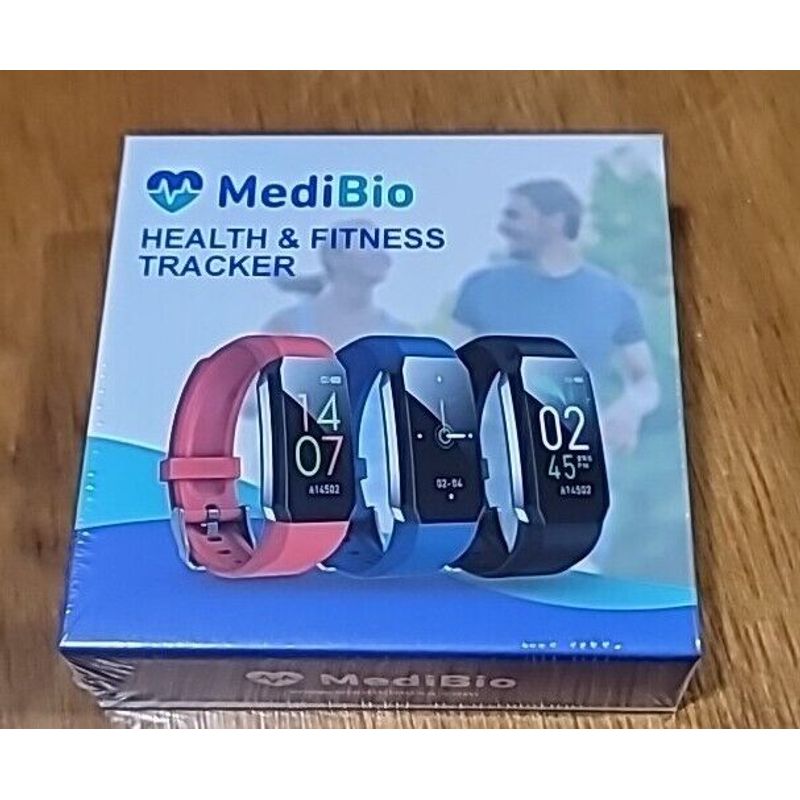 MediBio Health & Fitness Tracker. Smart Band. Heart Rate. Blood ...