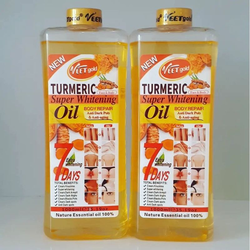 ORIGINAL Veet Gold Turmeric Super Body Corrector Oil 1000ml X2 - Online ...