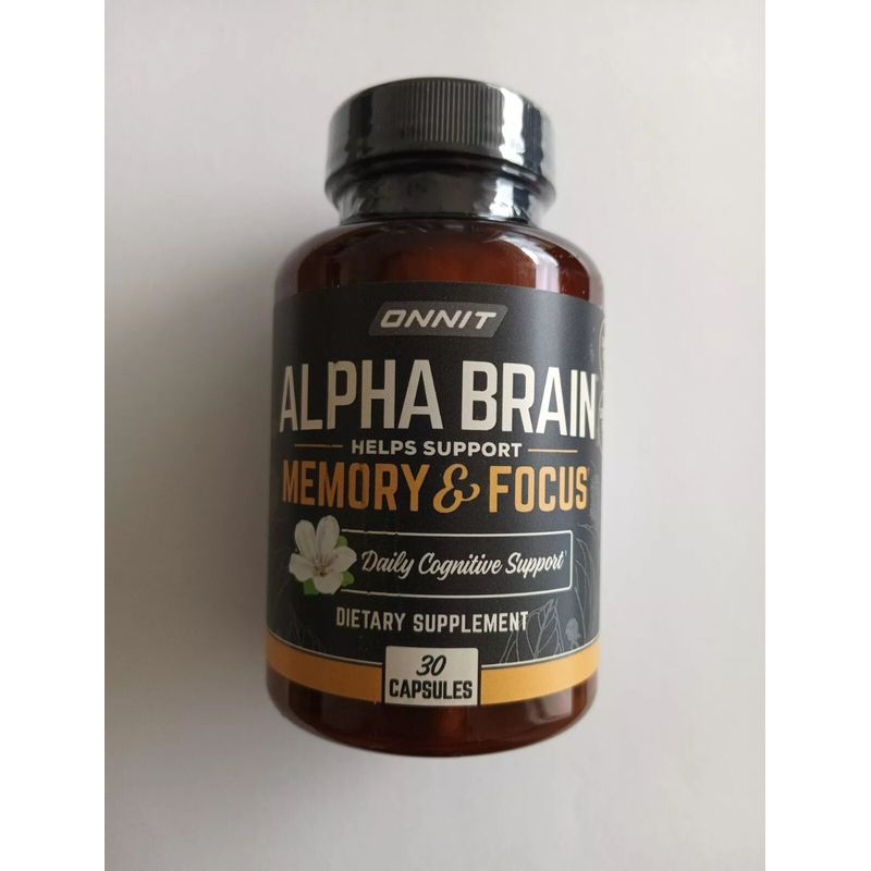 Alpha Brain - Memory & Focuss Support | Daily Cognitive Supplement | 30 ...