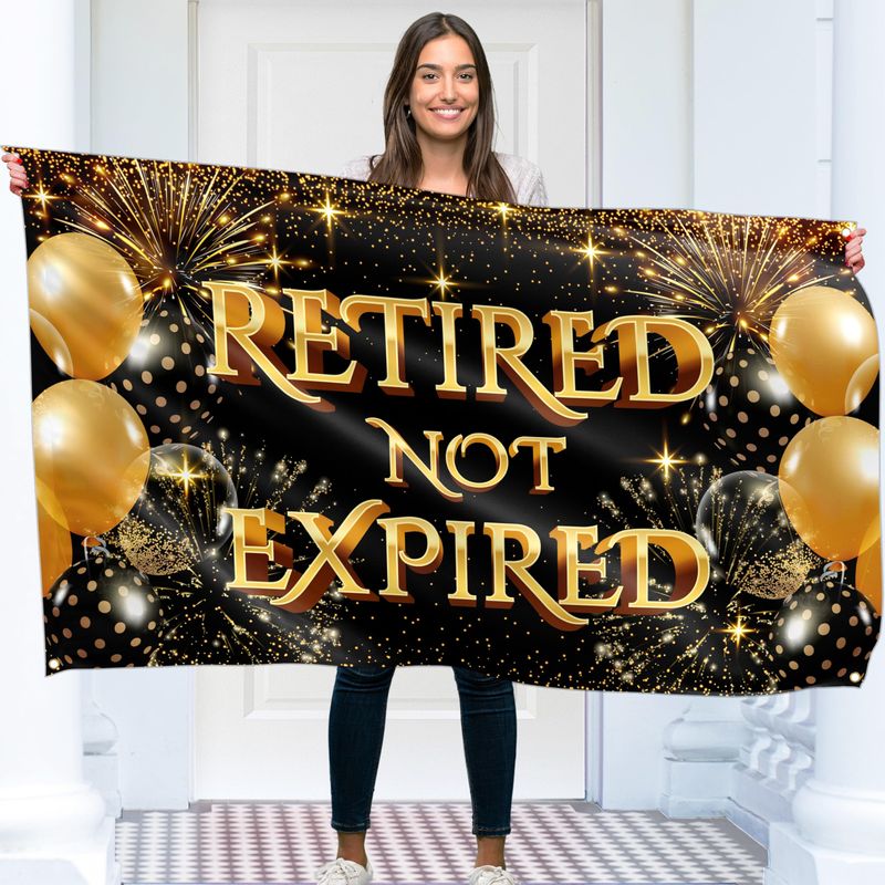 Happy Retirement Banner - Retirement Decorations - Retirement Banners ...