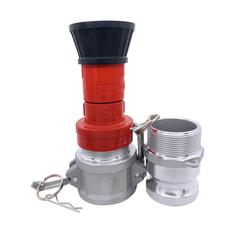 SpringSpray 2" NPSH Heavy-Duty Industrial Fire Hose Nozzle with 2 x ...
