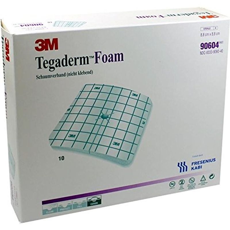 Tegaderm Foam Non-adhesive Dressing 8.8cm X 8.8cm [Pack Of 10] - Online ...