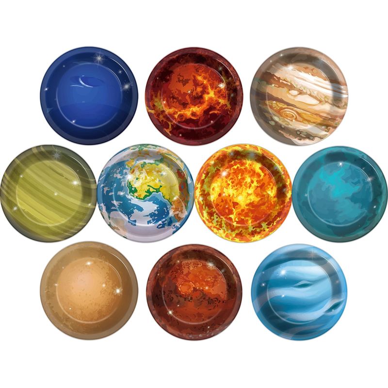 Naozinebi 50Pcs Solar System Party Plates Outer Space Theme Party ...