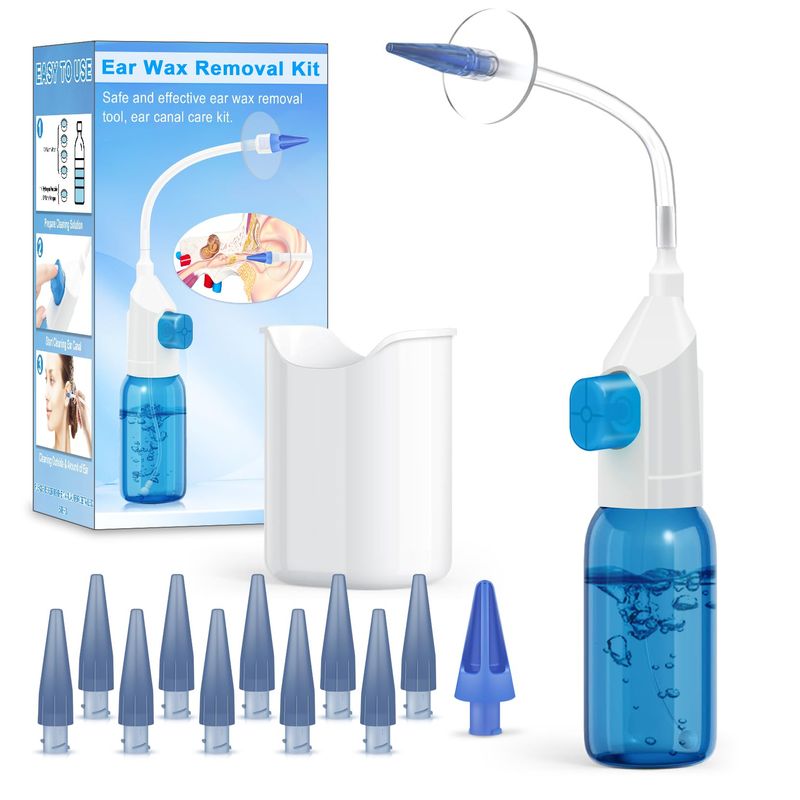 Ear Wax Removal Kit, Ear Cleaning Kits Manual Safe Ear Irrigation ...