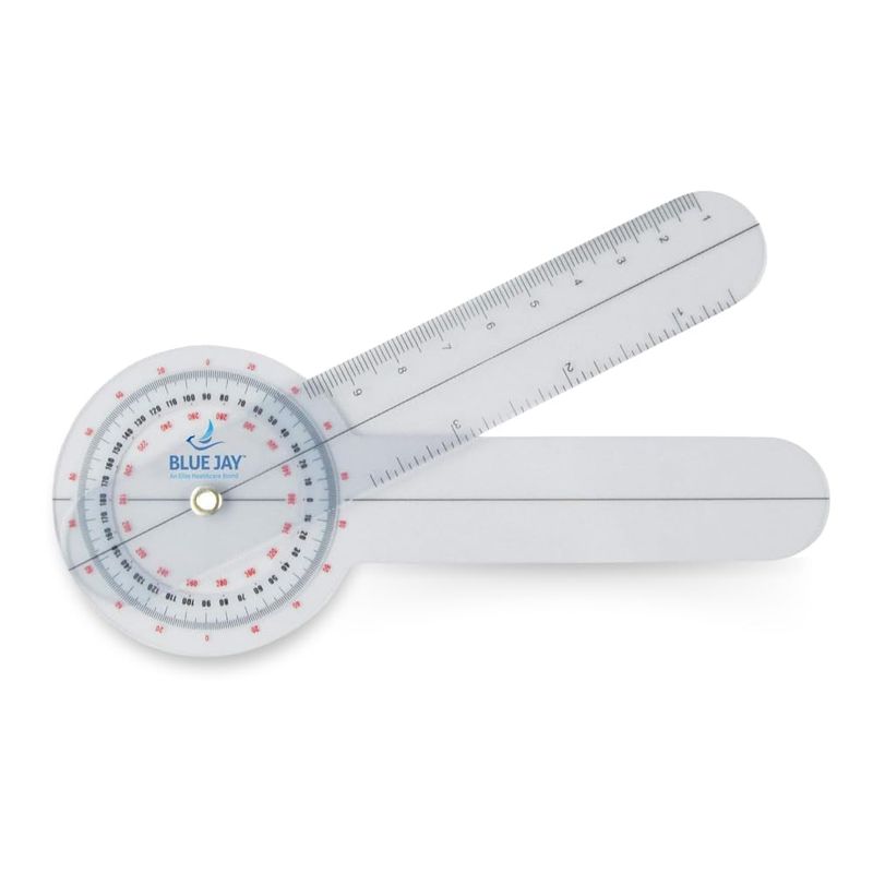 Blue Jay Take a Range Check Clear Plastic Goniometer | Physical Therapy ...