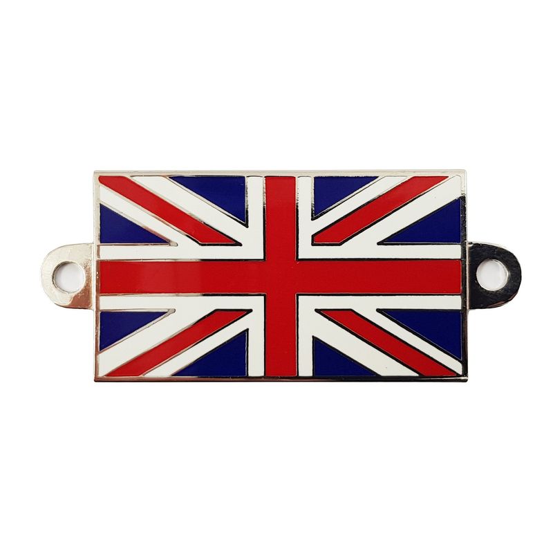 Union Jack Metal Badge With Screw Holes For Boats, Classic Cars, Motor ...