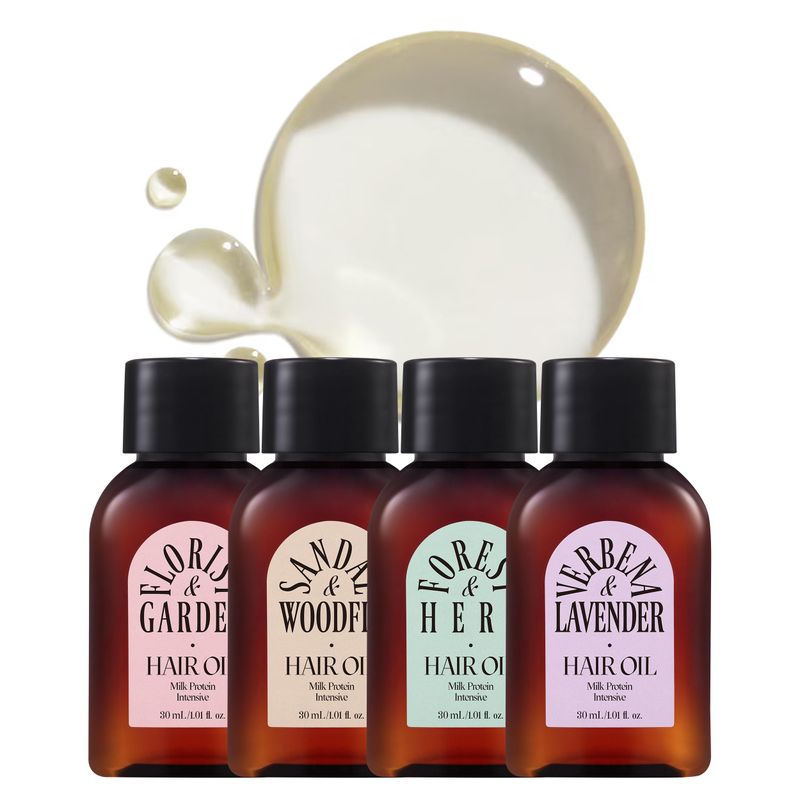 ODID Milk Protein Intensive Hair Oil Trial Kit - 4 Scents x 1.01 fl.oz ...