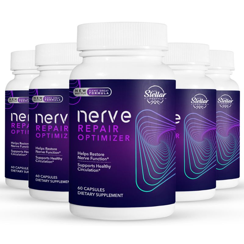 5 Pack Nerve Repair Optimizer, nerve support for neuropathy-60 Capsules ...