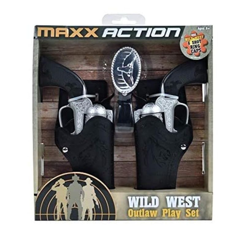 Maxx Action Wild West Outlaw Play Set – 5 Piece Western Toy for Kids | Cowboy Sheriff Cap ...