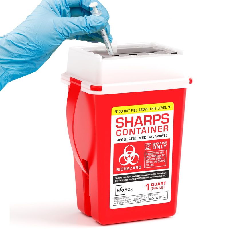 Sharps Container Small - Sharps Containers for Home Use and Labs ...