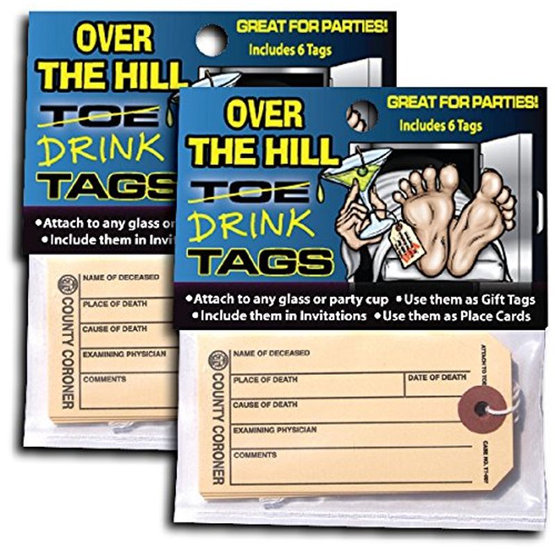 Hollywood Effects Over The Hill Toe / Drink Tags 2-Pack - EveryMarket