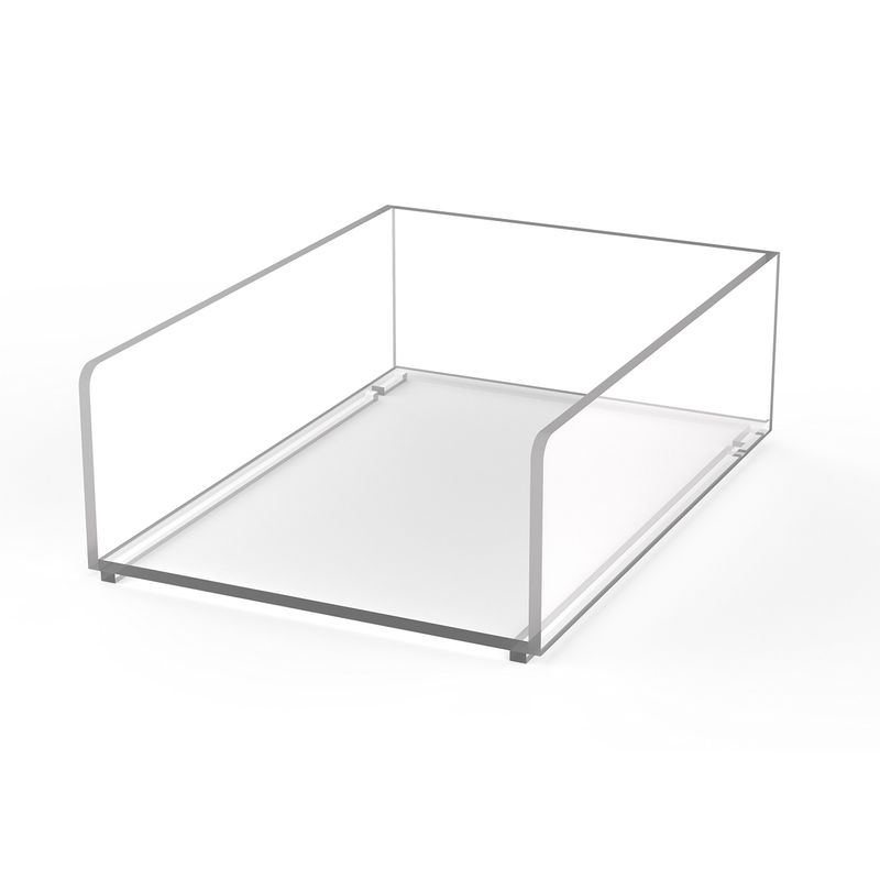 Maul Index Card Box A6 Acrylic Drawer Organizer, Clear, Stackable, 165 ...