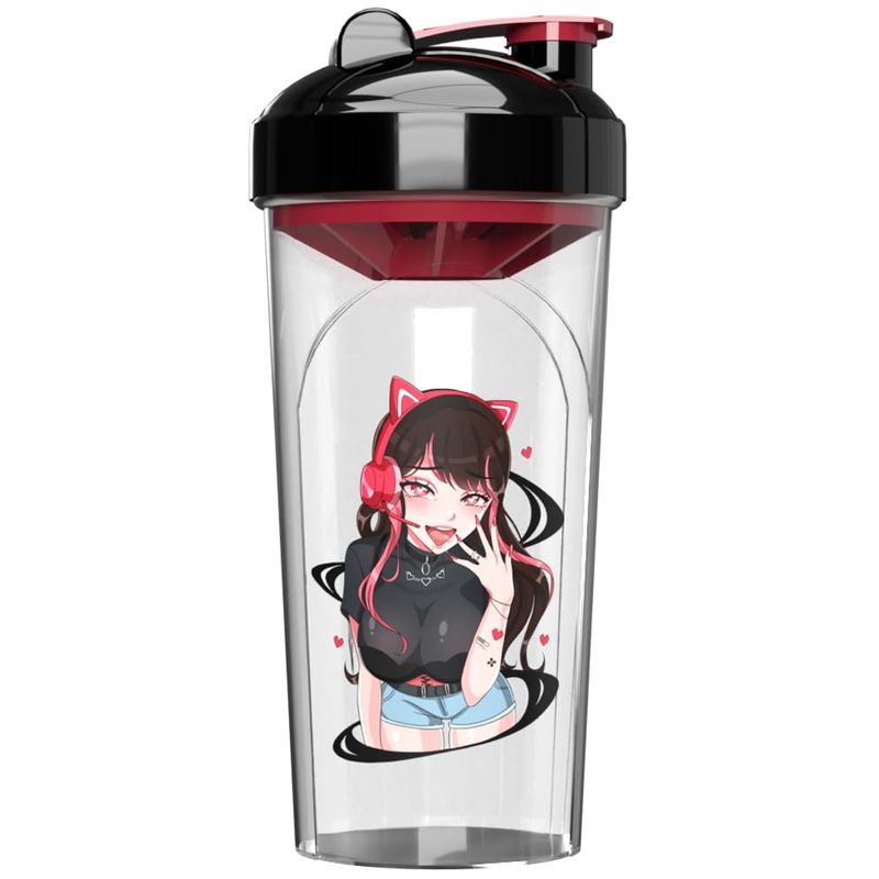 Sexy Gamer Gear Shaker Bottle, Anime Cup, Drink Mixer for Gaming Drinks ...