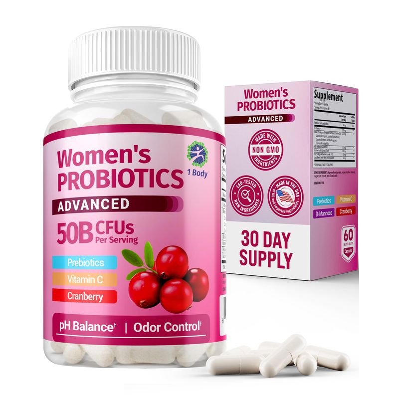 1 Body Probiotics for Women with 50 Billion CFU, Vaginal Probiotics ...