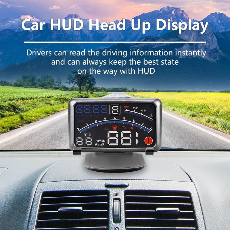 HUD Head Up Display OBD2, Universal HUD Headup Display Auto Für Auto ...