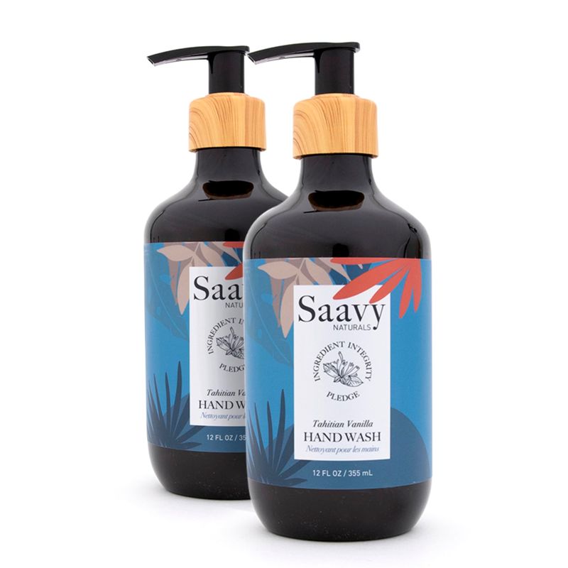 Saavy Naturals Tahitian Vanilla Liquid Hand Soap - Moisturizing Formula ...