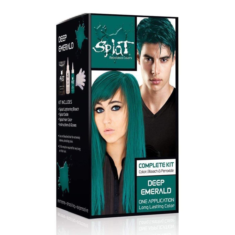 Splat Rebellious Colors Hair Coloring Complete Kit, Deep Emerald 1 ea ...