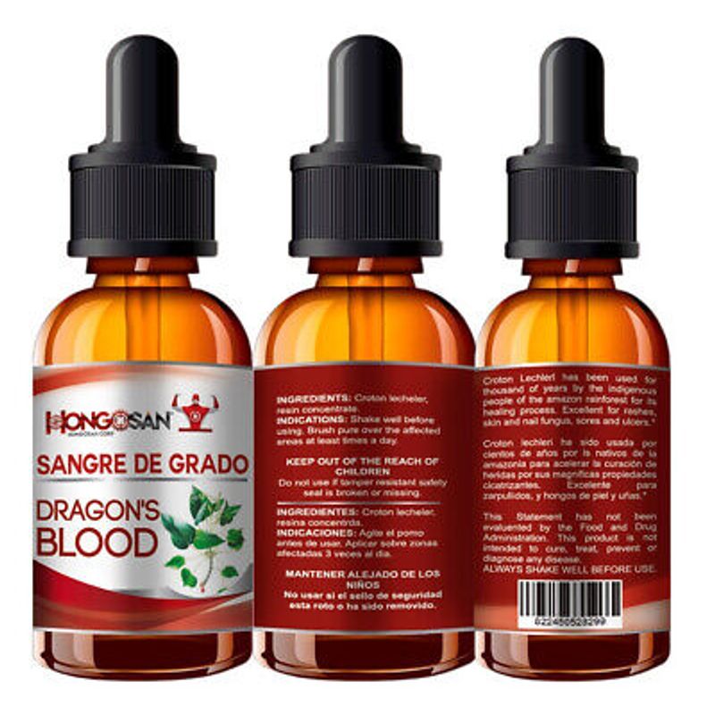 Pure Dragon's Blood Tree Sap Liquid Wound Dropper croton lechleri latex ...