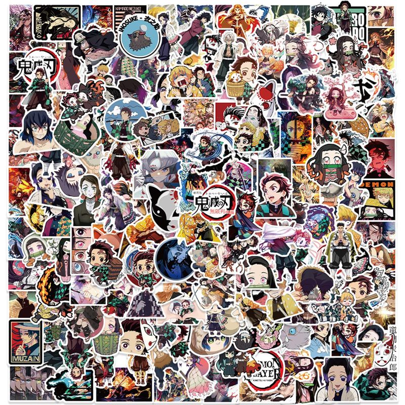 Demon-Slayer Stickers, 200 Pieces Demon-Slayer Stickers, Demon-Slayer ...