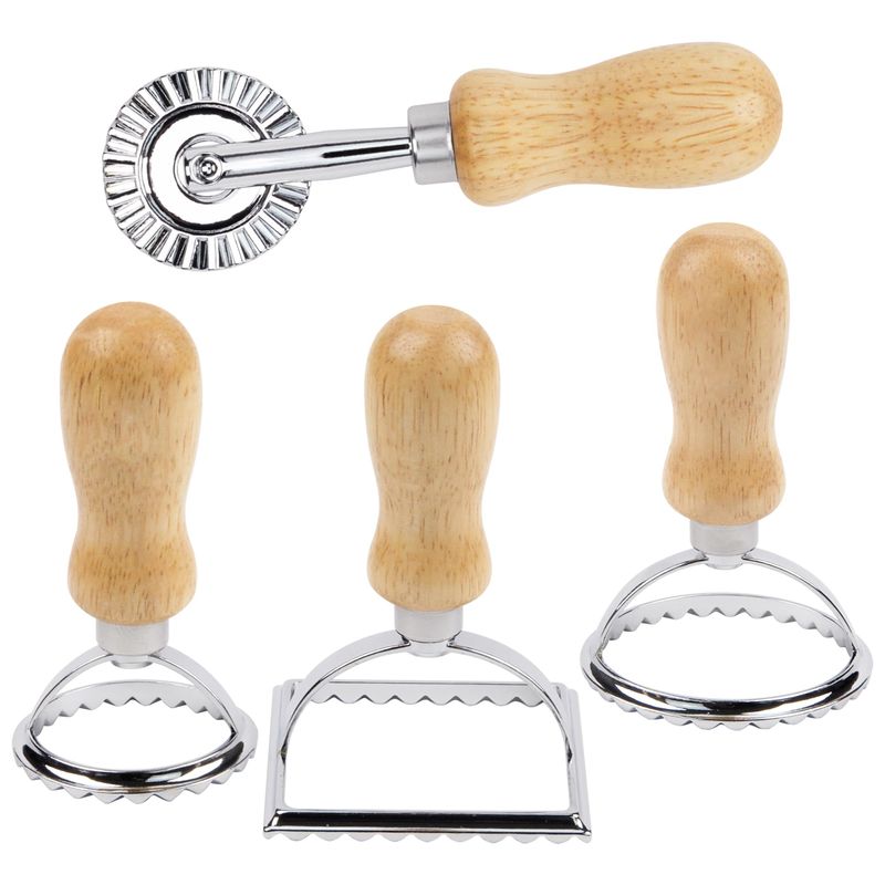 KEYIDO® 4 PCS Ravioli Stamp Maker Cutter, Square Round Ravioli Cutter ...