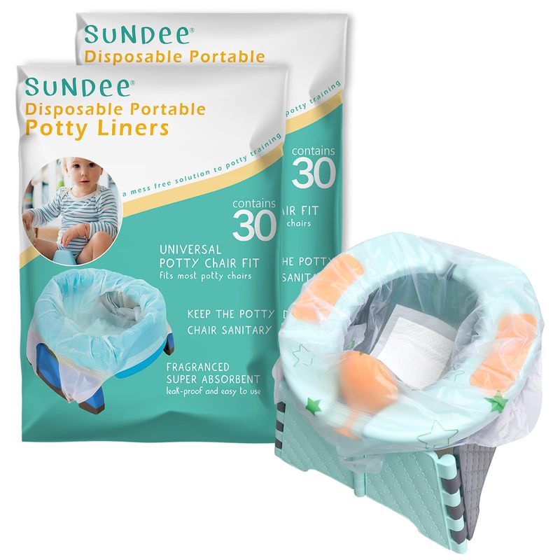 Commode Liners Disposable Portable Potty Liners, Leak-Proof Bags for ...