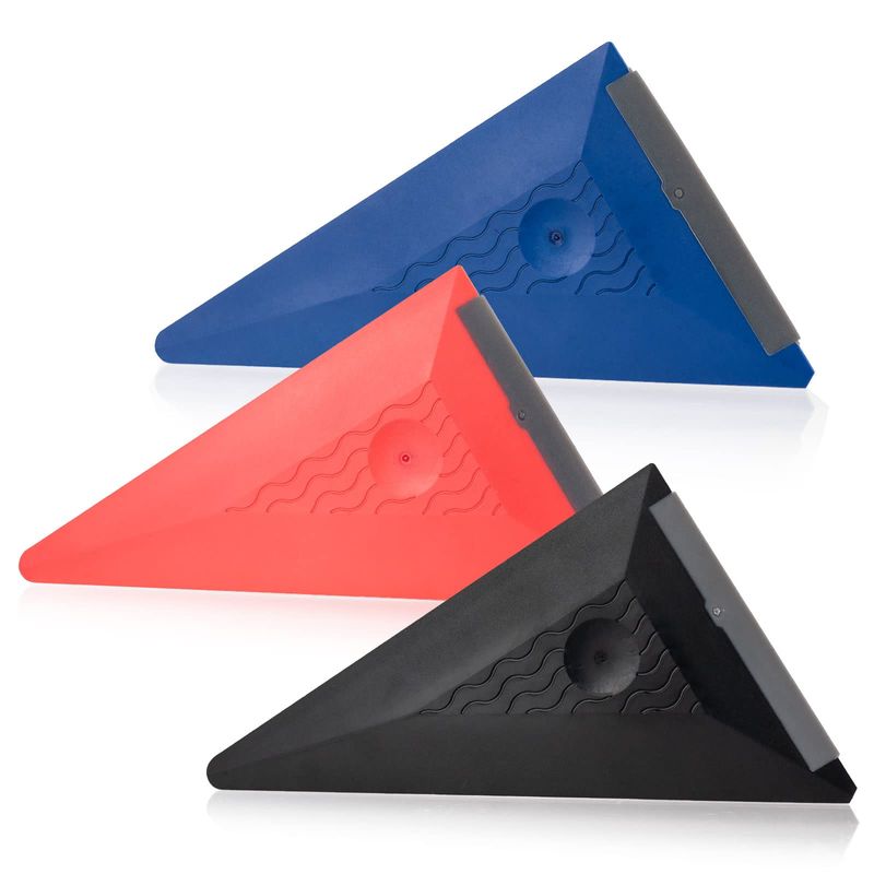 3 Pcs Triangle Squeegee Window Tint Squeegee with Silicone Edge for Car ...