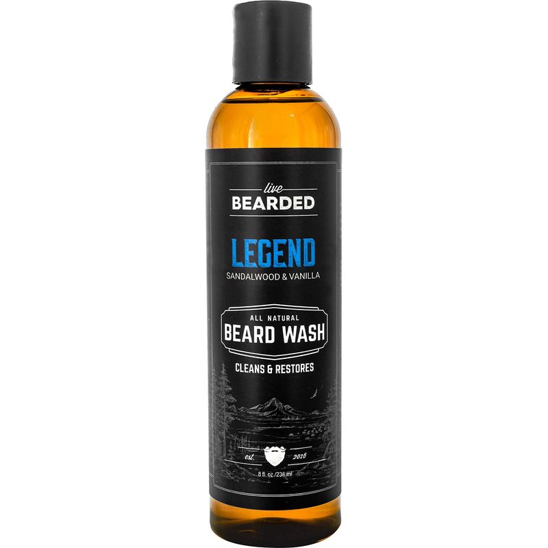 Live Bearded: Beard Wash - Legend - Beard and Face Wash - 8 fl. oz ...