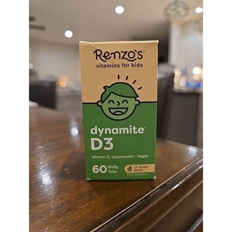 Dynamite Vitamin D3 - Dissolving Kids Vitamin D3-60 Sugar-Free Melty ...