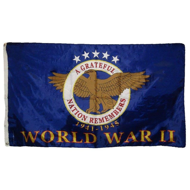 MWS 3x5 American World War 2 WWII WW2 Memorial Veteran Flag 3'x5 ...
