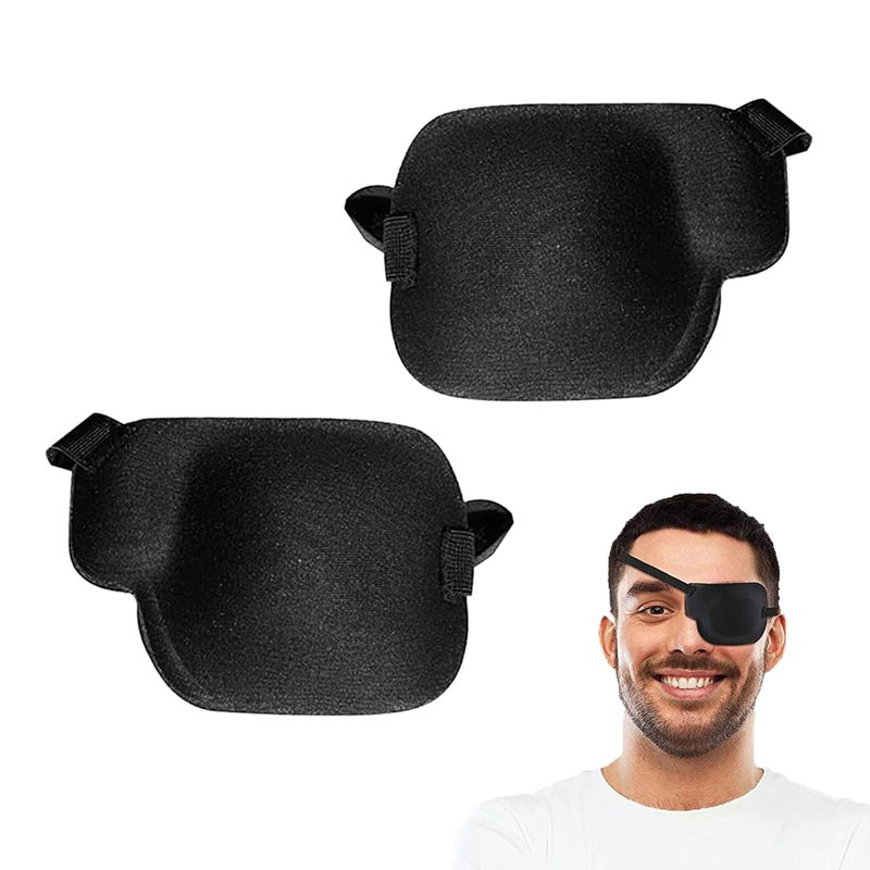 2Pcs Eye Patch, Amblyopia Lazy Eye Patches, Comfortable Pirate Eye ...