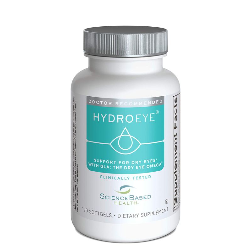 HydroEye Softgels - Dry Eye Relief - Features GLA, EPA, DHA and Other ...