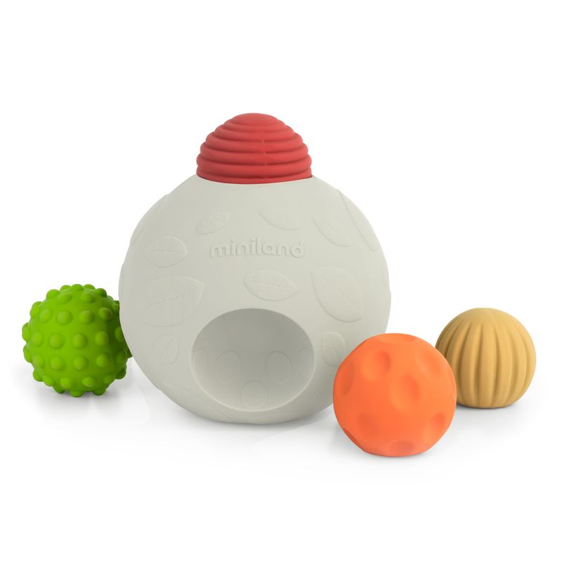 Miniland ECO Big Sensory Ball with 5 Multicolored Balls of Natural ...