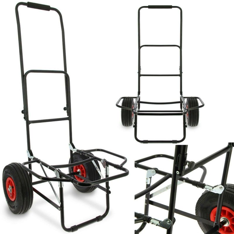 NGT Quick Fish Folding Fishing Trolley Carp Coarse Match Folds Flat ...