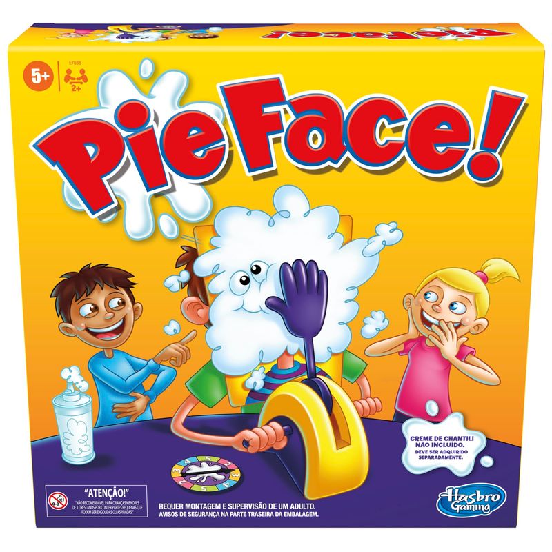 Hasbro Gaming Pie Face Game | Whipped Cream Family Board Game for Kids ...