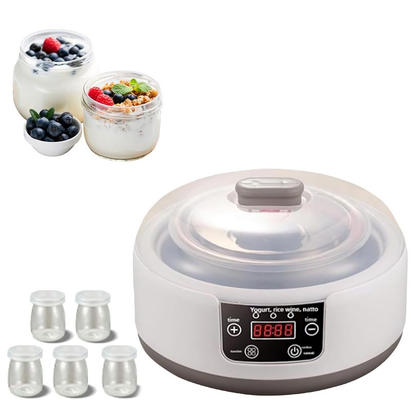 Yogurt Maker, 1200ml Automatic Yogurt Maker Machine, LED Display Multi ...