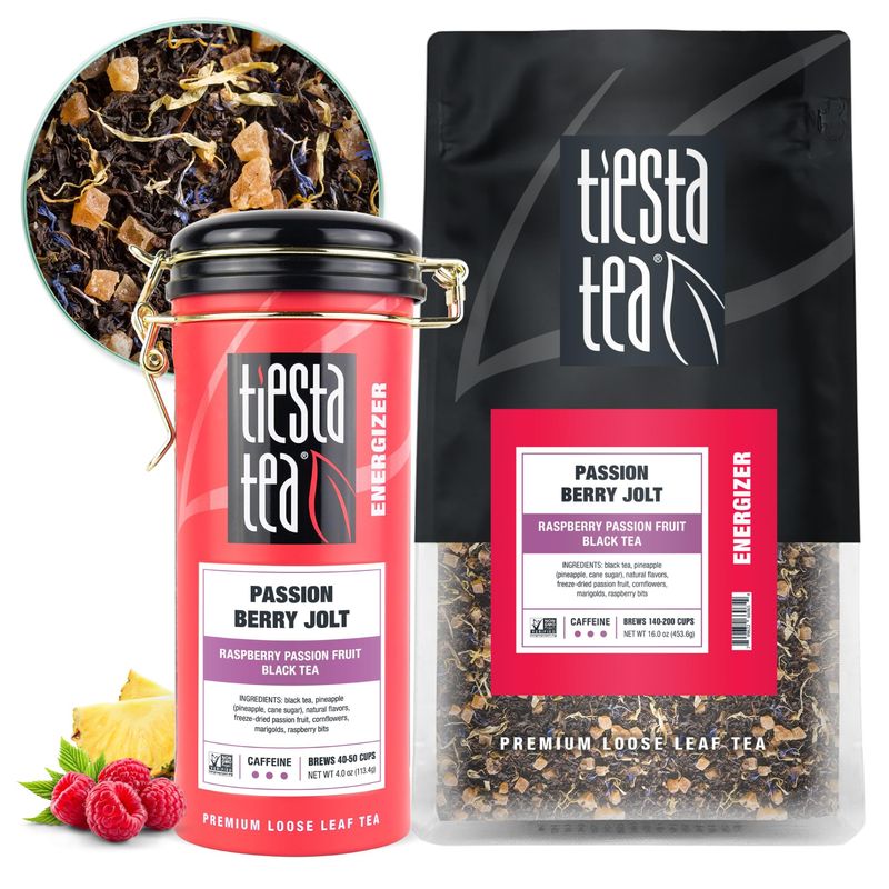 Tiesta Tea - Passion Berry Jolt, Loose Leaf Raspberry Passion Fruit ...