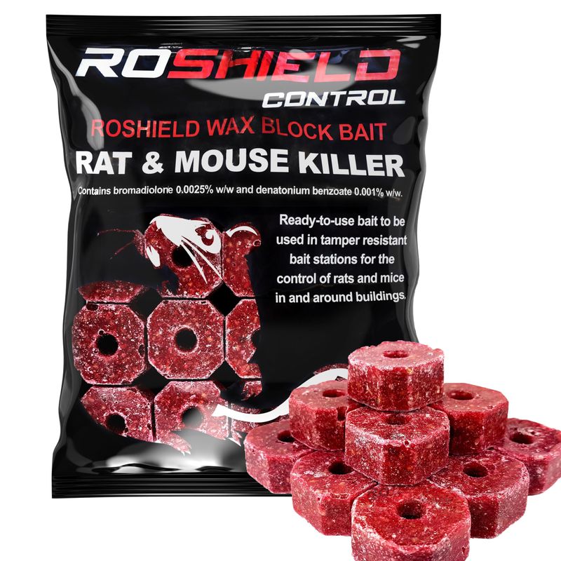 Roshield- Rat/Mouse Poisoning,Poison Blocks 300g, Super Strength ...