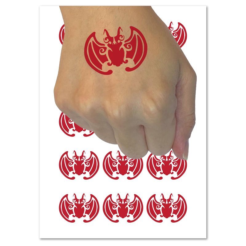 Chinese Lucky Bat Symbol of Good Fortune Temporary Tattoo Water ...