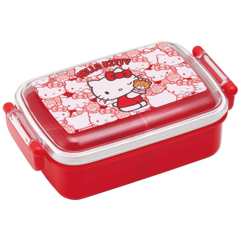 Skater RBF3ANAG-A Children's Lunch Box, 16.9 fl oz (450 ml), Fluffy Dome, Hello Kitty, Ushiro ...