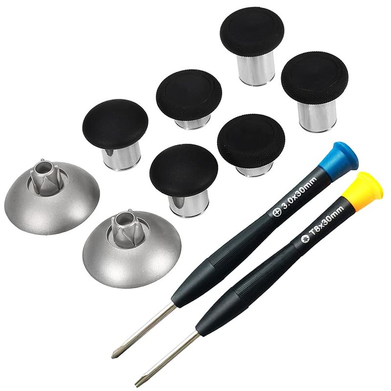 MMOBIEL 8 in 1 Magnetic Metal Thumbsticks Analog Joysticks Maximum Grip ...