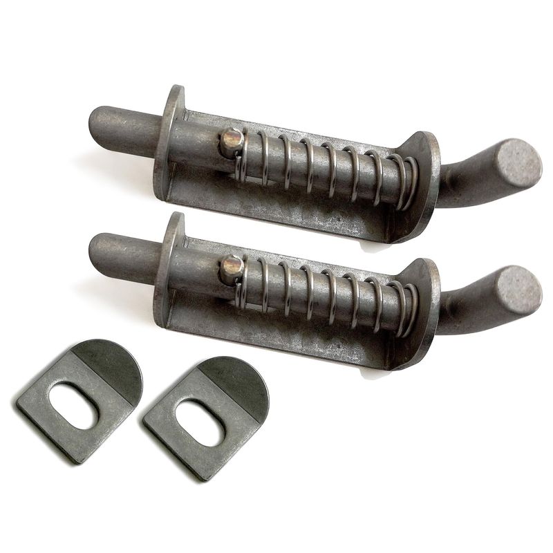 2 Pack Stainless Steel Mini Spring Loaded Latch Pin - 5" 304 Metal ...