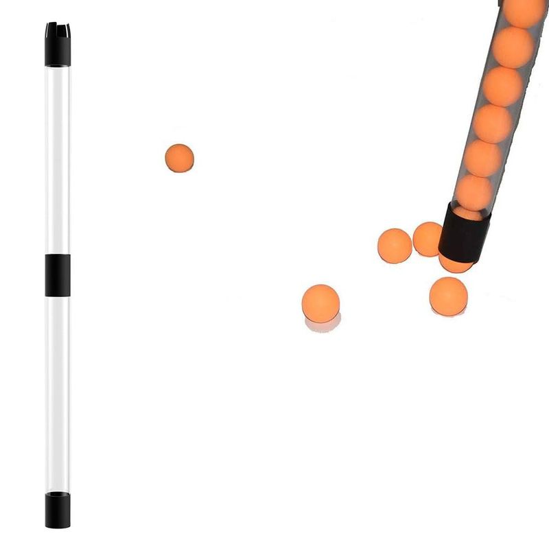 TGA Sports Ping Pong Ball Catcher Table Tennis Ball Picker Upper Tube ...