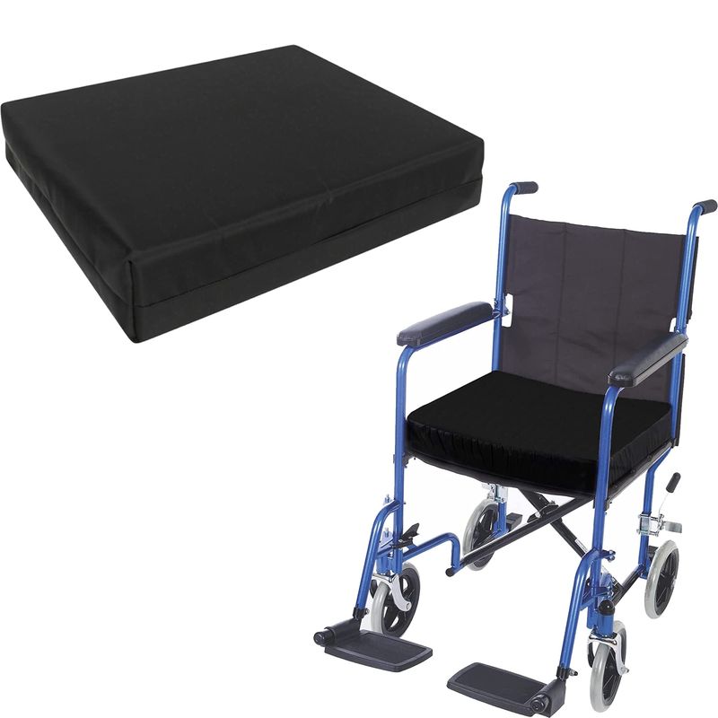 Memory Foam Wheelchair Cushion - Breathable & Waterproof Fabric For ...