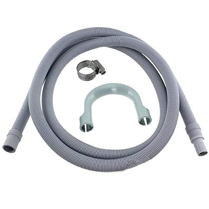 SPARES2GO Universal Washing Machine Drain Hose Extension Pipe (2.5M ...