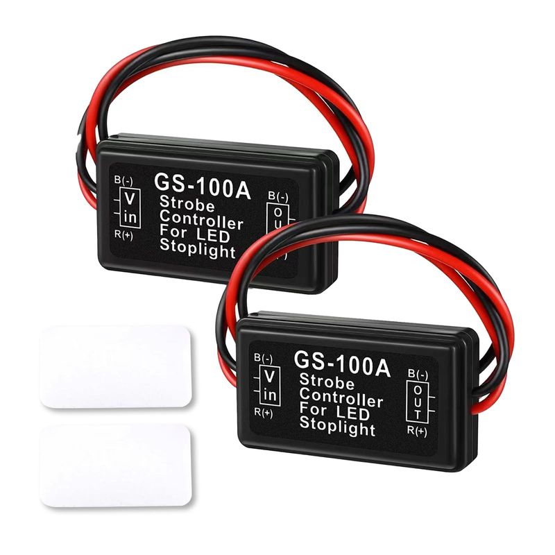 1 Pack 2 Pcs Led Flasher Module, Led Flash Strobe Controller,1.96in*1 ...