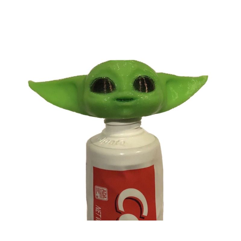 Baby Yoda Toothpaste Topper Vomit Dispenser Cap *3D Printed* Fits Major ...