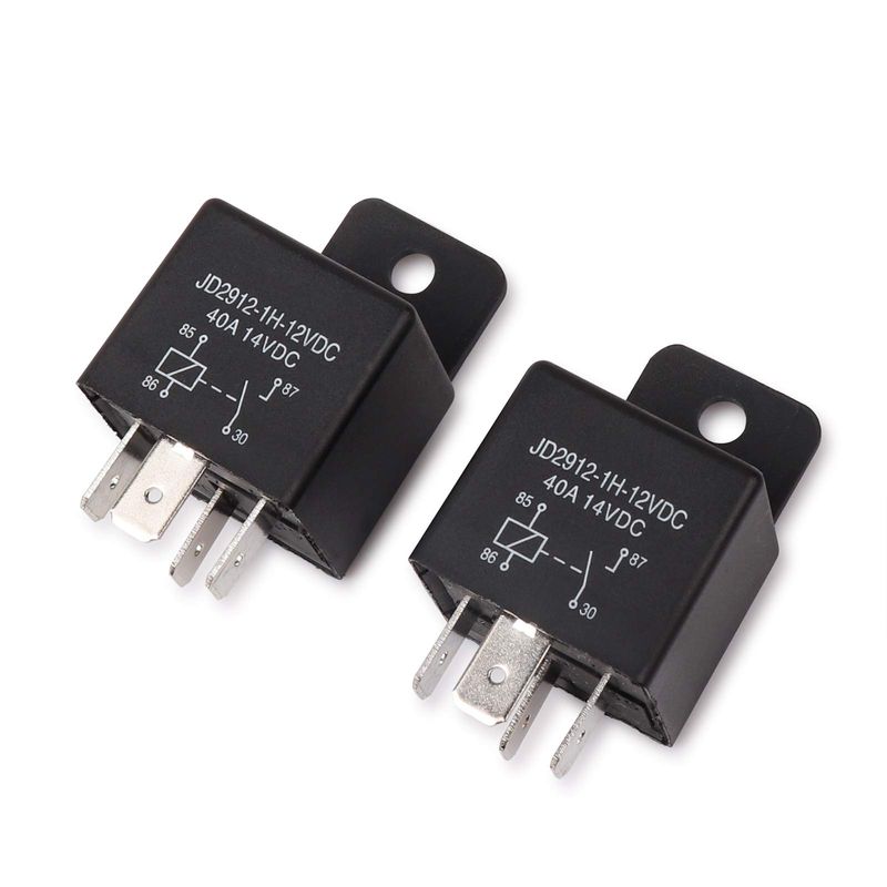 EHDIS Car Relay 4 Pin 12v 40amp Spst Model No.: JD2912-1H-12VDC 40A 14VDC, Auto Switches ...