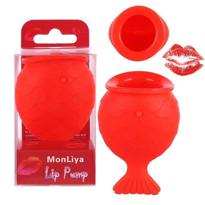 MonLiya Lips Enhancer Plumper Device Lips Silicone Fish Shape Natural ...
