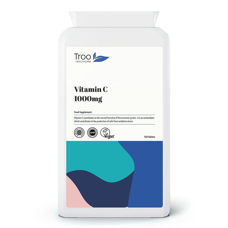 Vitamin C 1000mg 120 Tablets - High Strength Daily VIT C Supplement ...