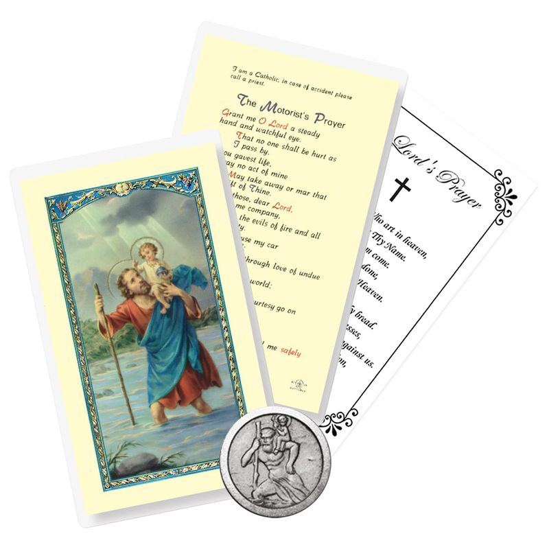 St Christopher Token - Dual Sided St Christopher Pocket Token ...